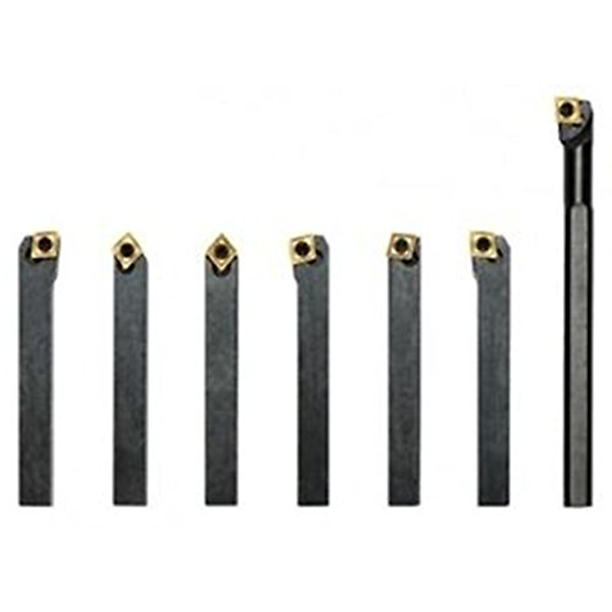 OMEX INDEXABLE Lathe Tool Holder 7 PCS Set 8MM + Boring BAR CCMT Carbide Inserts