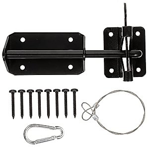ULTECHNOVO 1 Set Plug Heavy Duty Hinge Outdoor Hooks Door Chain Lock Heavy Duty Gate Handles Locking Gate Latch Gate Latch Pull Latch Hook Gate Hinges for Wooden Fences Heavy Duty Steel Metal