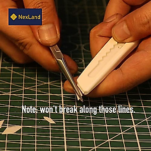 NexLand Ceramic Blade UB1 Ultra-Sharp Utility Blades 9mm 60 degree Snap-Off Utility Knife Replacement 10pcs