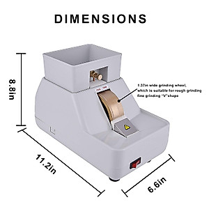 Optical Hand Lens Edger, Eyeglasses Edger,Manual Lens Grinder 3-in-1, Lens Polisher with Removable Sink，Jade,Watch Glass polishing Tool