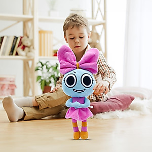Adenzai Dandy's World Plush Toys, Soft Horror Game Plushies, Stuffed Animal Pillow Dolls for Kids and Fans,Perfect for Birthdays, Halloween, and Christmas (Poppy)