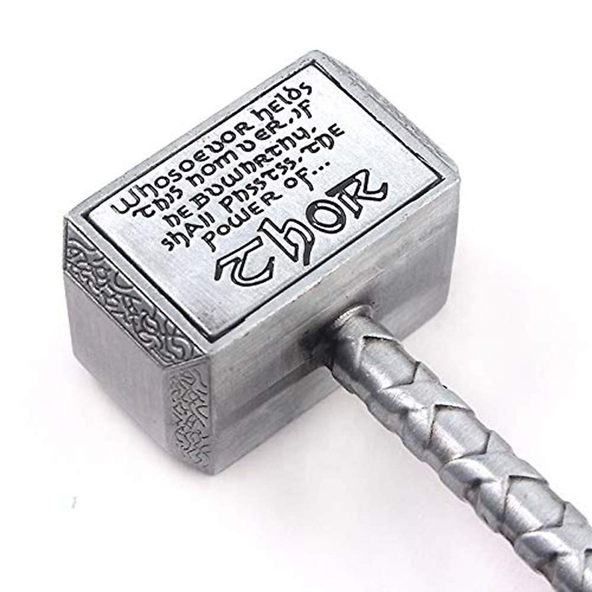 VNFLY Hammer Keychain Bottle Opener, Beer Gifts Bottle Opener for Men, Husband, Dad, Grandpa, Boyfriend (Silver)