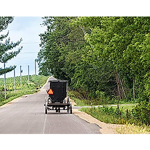Slow Moving Vehicle Triangle Safety Sign,14"x16" Plastic, Highly Visible, Engineering Grade Reflective for Golf Cart