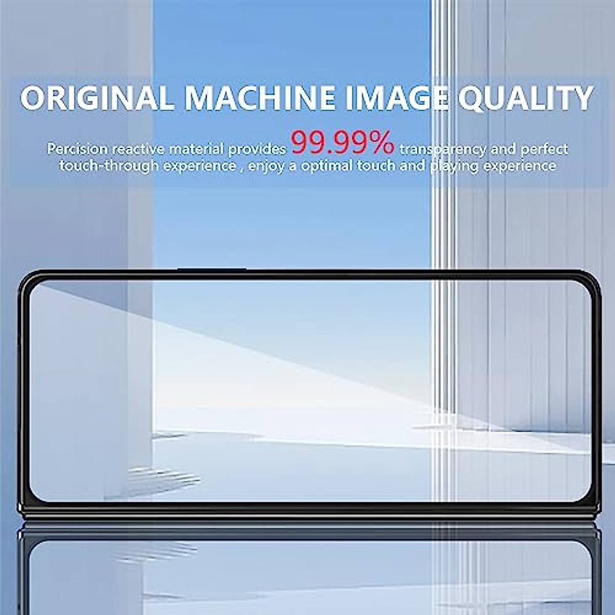 Doemoil For Samsung Galaxy Z Fold 5 Tempered Glass Screen Protector Film Tempered Glass Screen Protector Film Anti Scratch Bubble Free Easy Installation For Samsung Galaxy Z Fold 5 (1 Pcs)