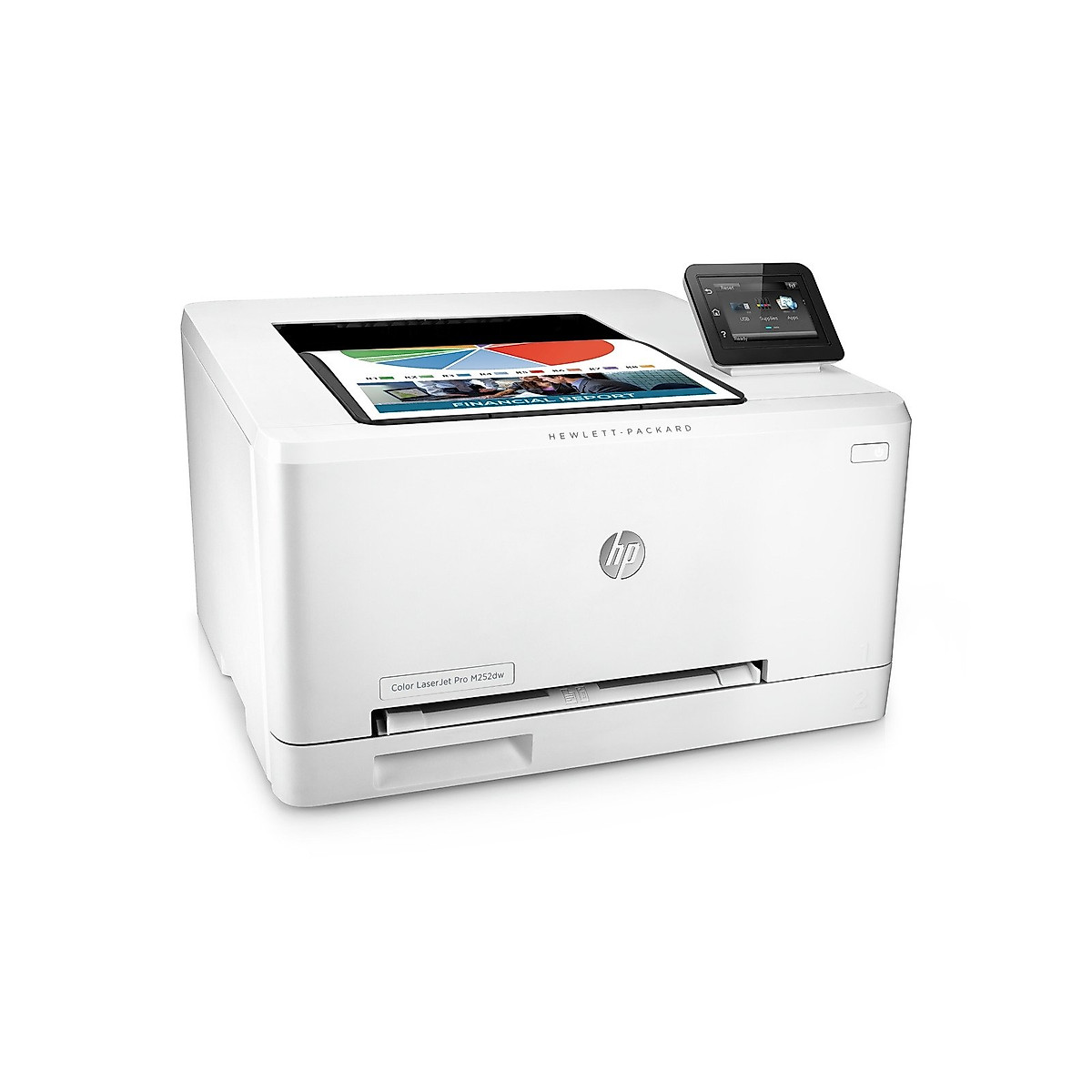 HP LaserJet Pro 200 Color M252dw M252 B4A22A B4A22A#BGJ Laser Printer With New Set Toner Cartridge USB Cable 90-Day Warranty (Renewed)