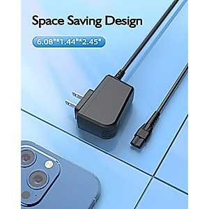 Replacement Power Cord AC Charger Fit for MANSCAPED Lawn Mower 3.0/2.0 Electric Groin Hair Trimmer Manscape Charging Supply Adapter Cord