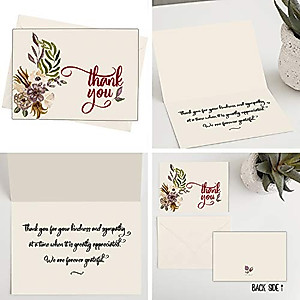 Assortment Variety Funeral Thank You Cards Sympathy Bereavement With Envelopes - Message Inside (50, Variety)