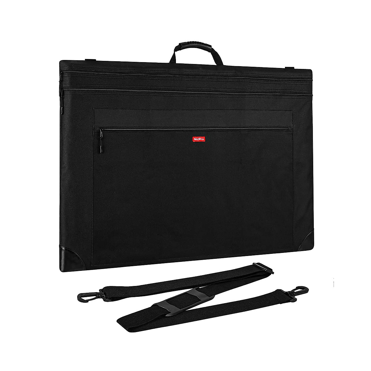 Nicpro Large Art Portfolio Bag 35 x 43 Inches Waterproof Nylon Artist Storage Case & Nicpro Light Weight Art Portfolio Bag 20x26" Art Canvas Storage