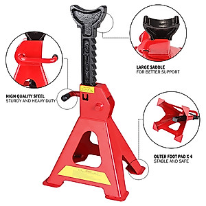 CARTMAN 2 Ton Car Jack Stands for Safe Vehicle Support