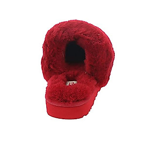 UGG174 Cozy Slipper Womens Slipper 5 BM US Samba Red