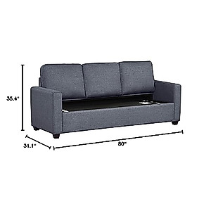 LifeStyle Solutions Dayton Sofa Bed, Dark Grey