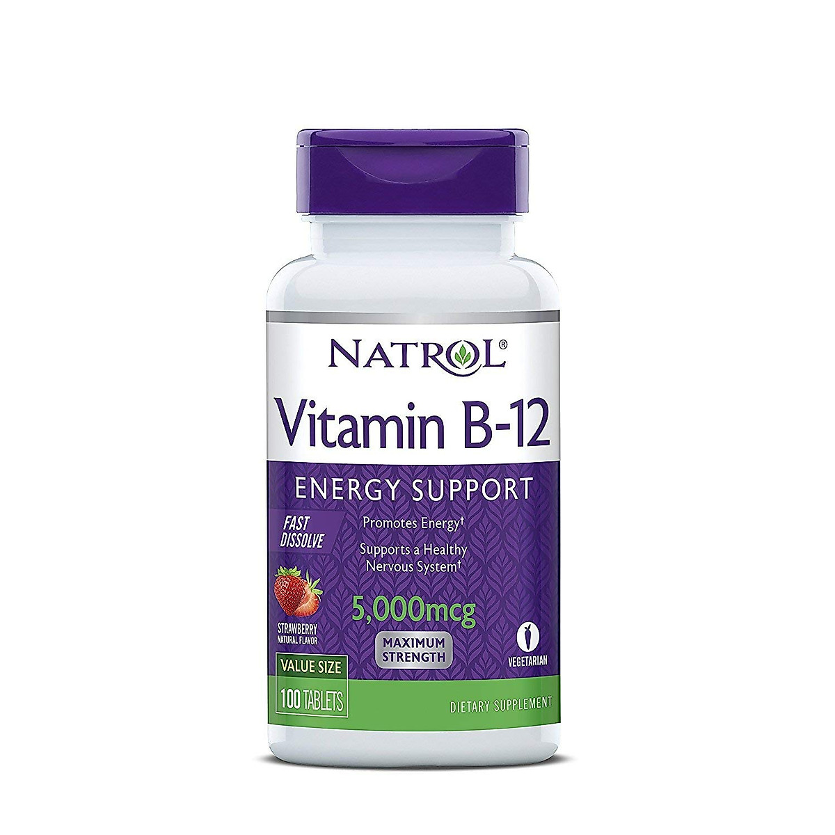 Natrol Fast Dissolving Vitamin B12-5000 mcg - 100 tabs