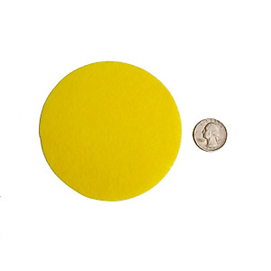 Playfully Ever After 4 Inch Yellow 16pc Stiff Felt Circles