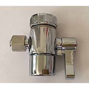 Malida Countertop Filter to 3/8 inch Tubing Faucet Adapter,Kitchen Bathroom Sink Faucet Diverter Valve for Above Counter Water Filter Faucet Sprayer Attachment
