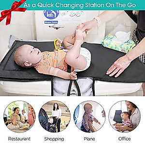 Portable Changing Pad - Baby Travel Changing Pad for Easy Travel - Travel Diaper Changing Pad - On The Go Diaper Pad Changing Mat - Foldable Changing Pad for Moms and Dads - Diaper Pad Changing Mat