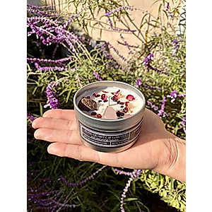 Intention Candle, Love and Energy Balance, Gemstones - Soy Candles for Prosperity, Ritual and Meditation. Explore now!