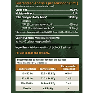 DogBone Wild Alaskan Fish Oil for Dogs 32 oz (6 Pack) | Salmon Oil for Dogs | Dog Fish Oil | Omega 3 for Dogs | Dog Joint Supplement | Dogs Vitamins and Supplements | Salmon Oil for Dogs Skin and Coat