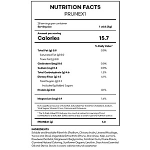 FuXion Prunex 1 Tea Instant Drink Mix - Colon Cleanse Detox for Optimal Intestinal Transit - 1 Pouch of 28 Sticks