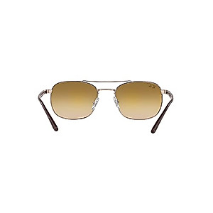 Ray-Ban RB3670 Square Sunglasses, Copper/Clear Gradient Brown, 54 mm