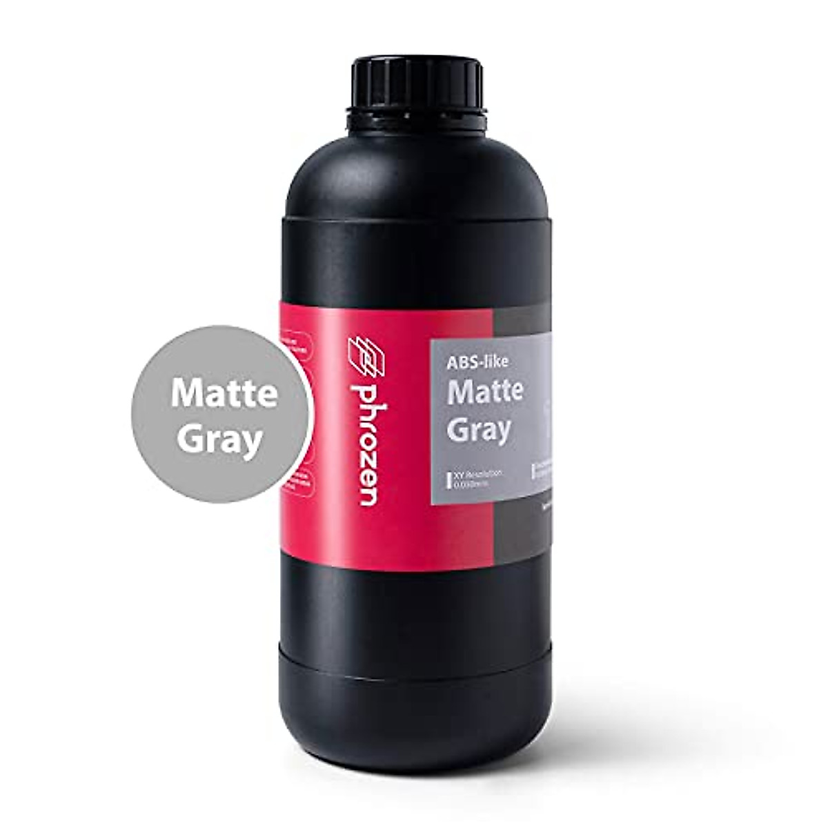 Phrozen 3D Printer ABS-Like Matte Gray Resin,405nm DLP LCD UV-Curing Photopolymer Resin for General Modeling and Prototyping, High Precision Printing, Low Odor, Non-Brittle (1kg)