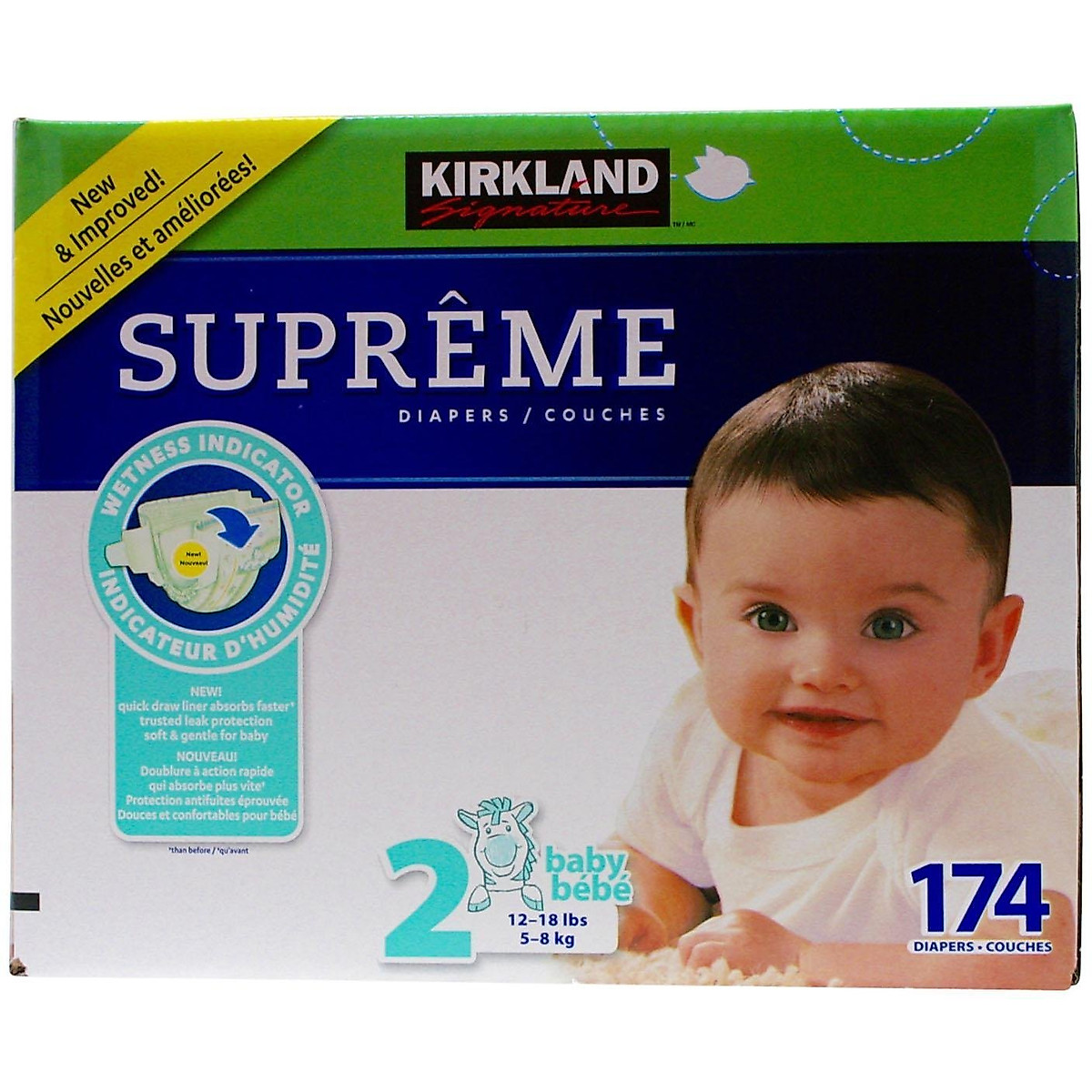 Kirkland Diapers - Size 2-174 ct
