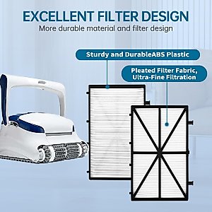 DP M400 Robotic Pool Cleaner Filter Replacement Compatible with Dolphin Nautilus CC Plus M200 / M400 / M500, Part# 9991432-R4 4 Packs
