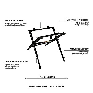 Milwaukee Electric Tools 48-08-0561 Folding Table Saw Stand