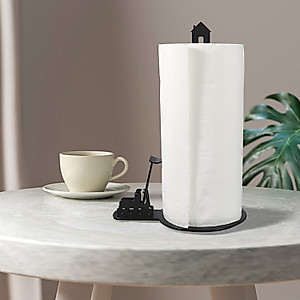 Onlycee Bulldozer Paper Tower Holder Kitchen Standing Countertop Paper Towl Roll Stand Rack Dispenser