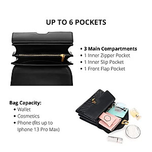 Scarleton Crossbody Bags for Women, Handbags for Women, Top Handle Satchel Purses for Women, Shoulder Bag Purse, H210001 - Black