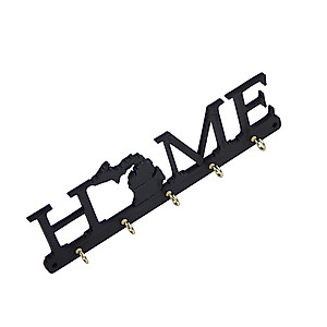 Michigan Home State Key Holder Hanger Rack Rustic Wall Decor - Entryway Jewelry Organization Housewarming New Home Realtor Gift