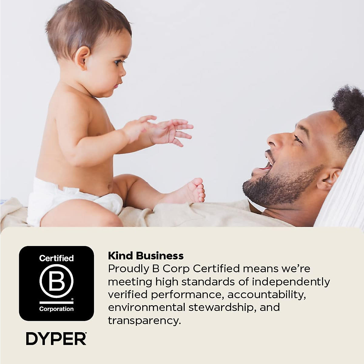 DYPER Baby Diapers Size 3 | Honest Ingredients | Cloth Alternative | Day & Overnight | Made with Plant-Based* Materials | Hypoallergenic