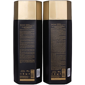 INOAR – Moroccan Smoothing Set for Curly Hair: Deep Cleansing Shampoo & Treatment for Men and Women, Vegan and Cruelty-Free (33.8 oz. Each)