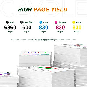 CAVDLE PGI280XXL Compatible Ink Cartridges Replacement for Canon 280 281 XXL Ink Cartridge Works with Canon PIXMA TR8520 TR8620 TS6220 TS6320 TR7520 TS6120 TS9120 TS8120 Color Set - 7 Packs