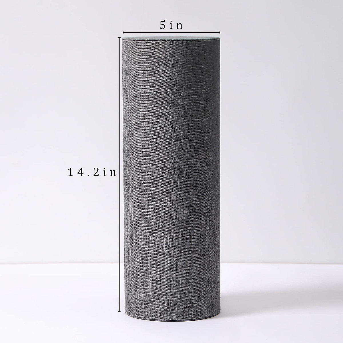 T-Bar Headband Holder Hairband Accessories Display Stand Necklaces Scrunchie Showcase Storage Jewelry Organizer for Chains (14.2"high(gray linen))