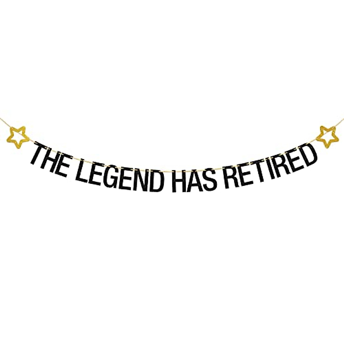 T-minimalist The Legend Has Retired Banner, Glitter Happy Retirement Party Decorations Favors, Welcome Back / Celebrate Decors Supplies, Time to Relax Theme Bunting Banner, Black, 11.7 Feet