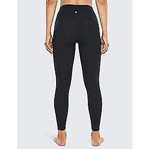 CRZ YOGA Women's Butterluxe Leggings 25 Inches - High Waisted Buttery Soft Comfort Lounge Leggings Black Small