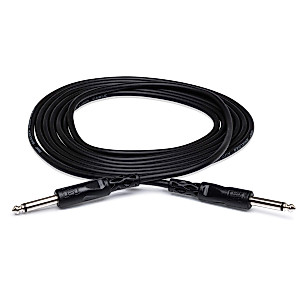Hosa CPP-110 1/4" TS to 1/4" TS Unbalanced Interconnect Cable, 10 Feet