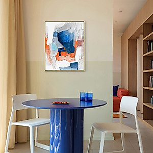 Floating Frame for 16x20 Canvas Paintings, DIY Metal Canvas Frame with 1.5" Deep, Modern Floater Frame for Oil Paintings Portrait Landscape Living Room Bedroom Home Office Wall Art Decor (Gold)