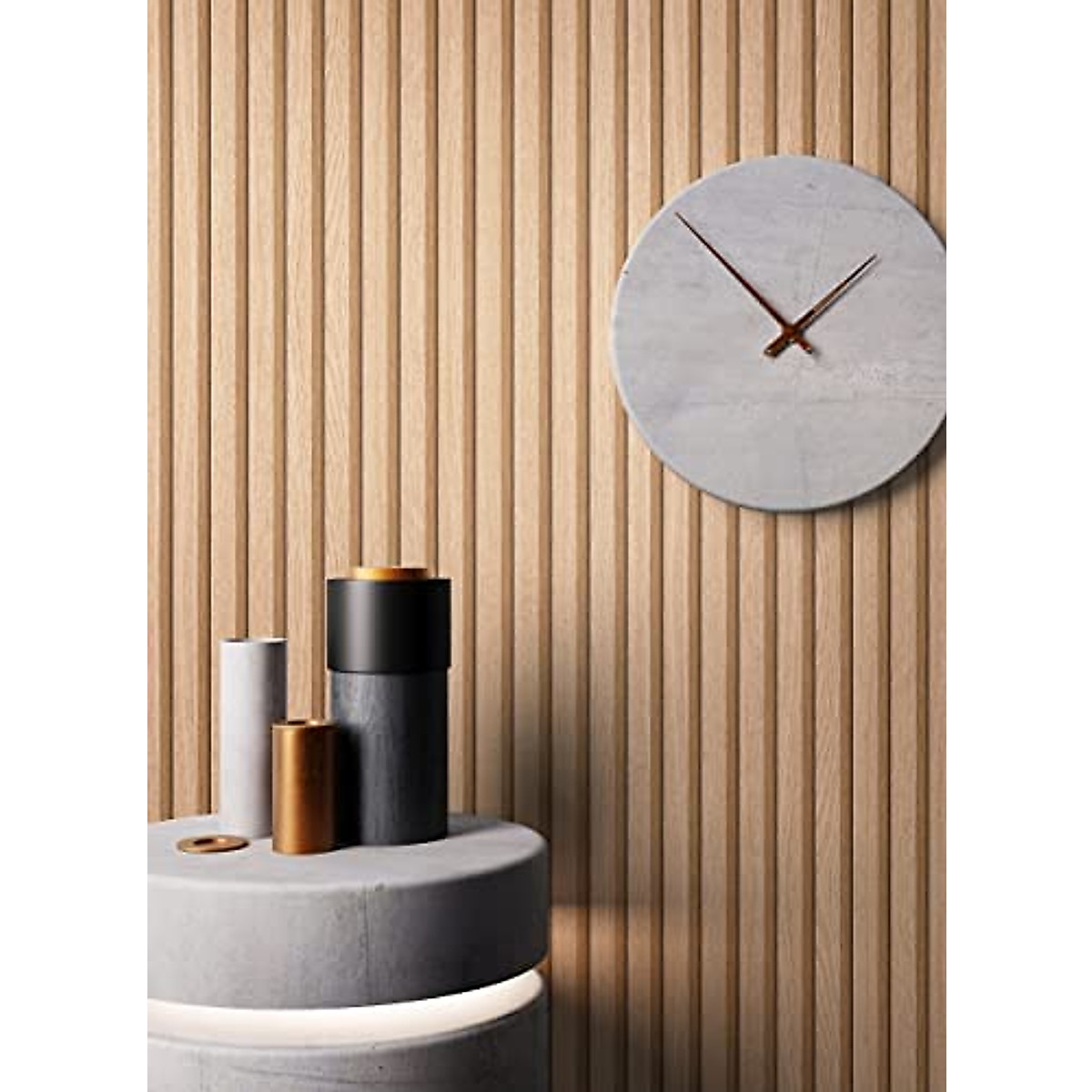 NEWROOM Wallpaper Non Woven - Paste The Wall Product - Easy to Remove - Brown Wood Panels - 21" x 32.97 ft (57.5 sq. ft) - Made in Germany