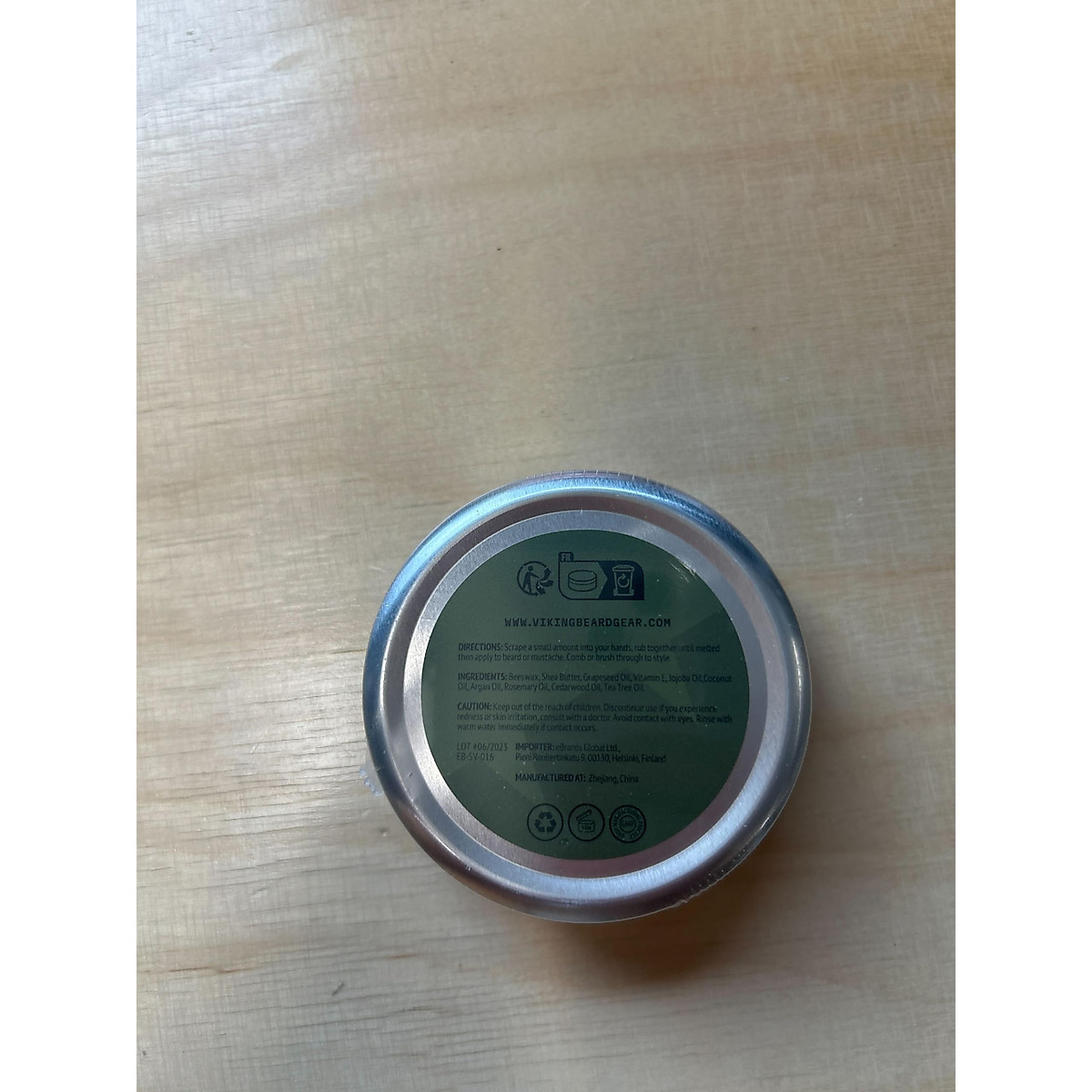 Striking Viking Beard Balm for Men - Leave-In Beard Conditioner - Styling Balm with Natural Butter - Argan & Jojoba Oils, Strengthens & Softens (Cedar Scent, 2 Oz) - Mustache Wax