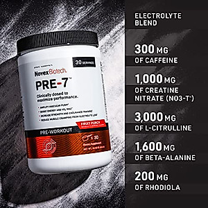 PRE-7™ Pre-Workout Powder – Best preworkout for Men - Boost Energy, Focus, and VO2 max, Increase Strength and Endurance Training, Support Hydration During prolonged Exercise*