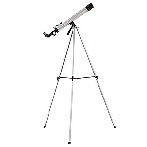 60mm Mirror Refractor Telescope – Aluminum Stargazing Optics with Tripod for Beginner Astronomy and STEM Education for Kids and Adults by Hey! Play!