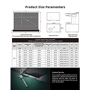 VIVID STORM SINCE 2004-Long Focus ALR Screen Material,White Housing Motorized Floor-Rising Projection Screen,Compatible with Lumen up to 2500ANSI of Ordinary Projector,VWSDSTALR120H