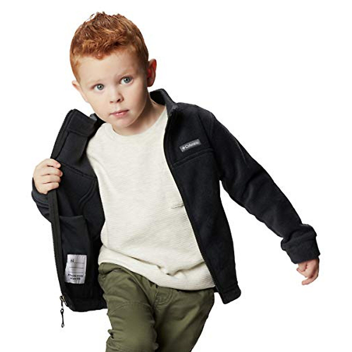 Columbia Toddler Boys Steens Mt II Fleece, Black, 3T