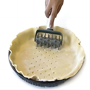 BigBigMe Pizza Dough Docker Docker Dough Bubble killer Time-Saver Pizza Dough Roller Docker Dough Blistering Killer, Pizza Docker Roller for Home Kitchen, Pizza Making Accessories, Pizza Docking Tool