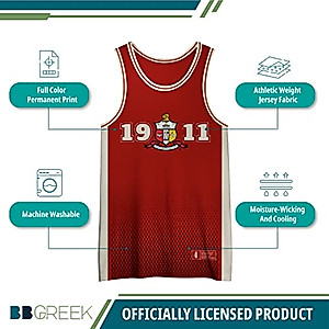 BBGreek Kappa Alpha Psi Fraternity Paraphernalia - Nupe - Athletic Basketball Jersey - Official Vendor - Lightweight - Big K X-Large