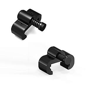 CCJH Sliding Barn Door Stop Upgrade Barn Door Stoppers Hardware for Top Track 1 Pair Black