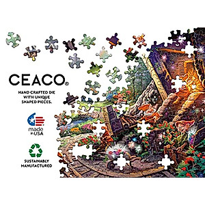 Ceaco - 4 in 1 Multipack - Thomas Kinkade - Disney Dreams Collection - Sleeping Beauty, Mickey & Minnie Mouse, Snow White & Seven Dwarfs, and Cinderella - (4) 500 Pieces Jigsaw Puzzles
