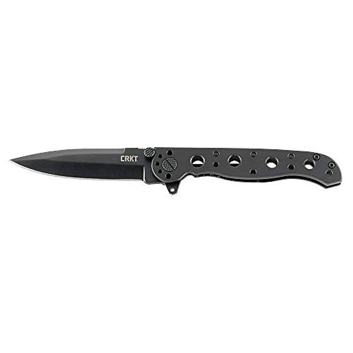 CRKT M16-01KS EDC Folding Pocket Knife: Everyday Carry, Black Blade, Frame Lock, Stainless Steel Handle, Reversible Pocket Clip