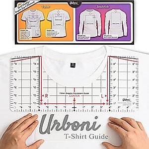 Standard Size - Tshirt Ruler Guide for Vinyl Alignment, T Shirt Rulers to Center Designs, T Shirt Ruler Alignment Tool Placement, Tshirt Guide Ruler Tool for Heat Press, Tee Shirt Ruler for Cricut